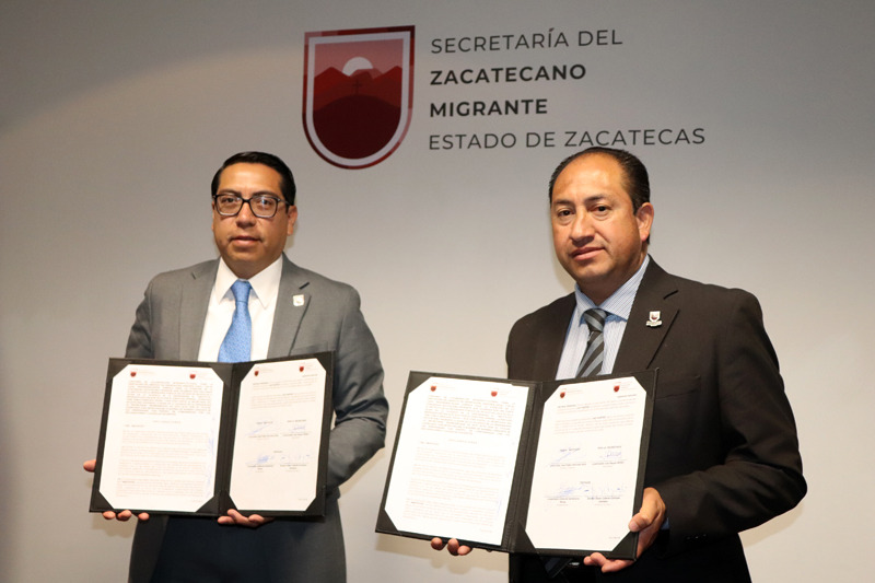 Apoyo al migrante; firman convenio Sezami e IDPEZ - NTR Zacatecas
