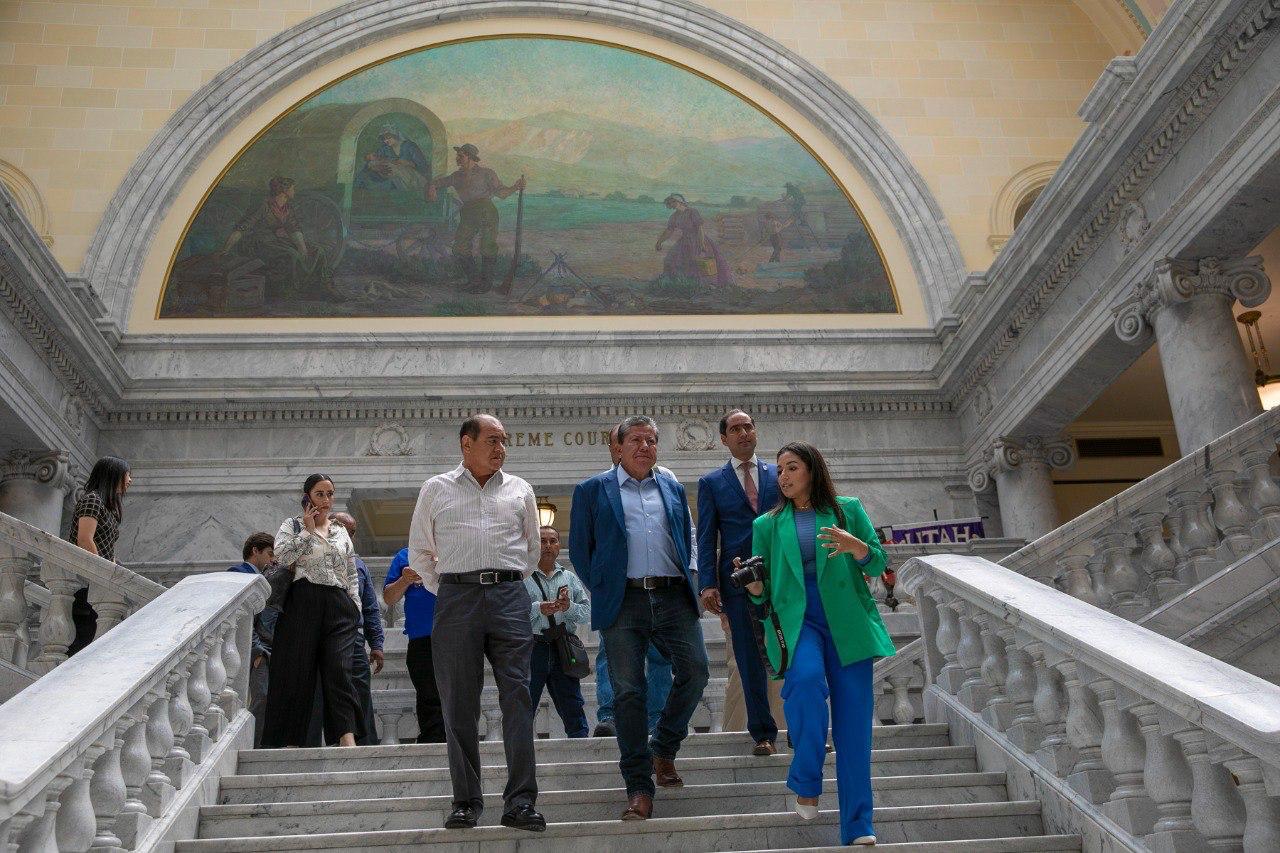 Visita David Monreal el Capitolio de Utah - NTR Zacatecas