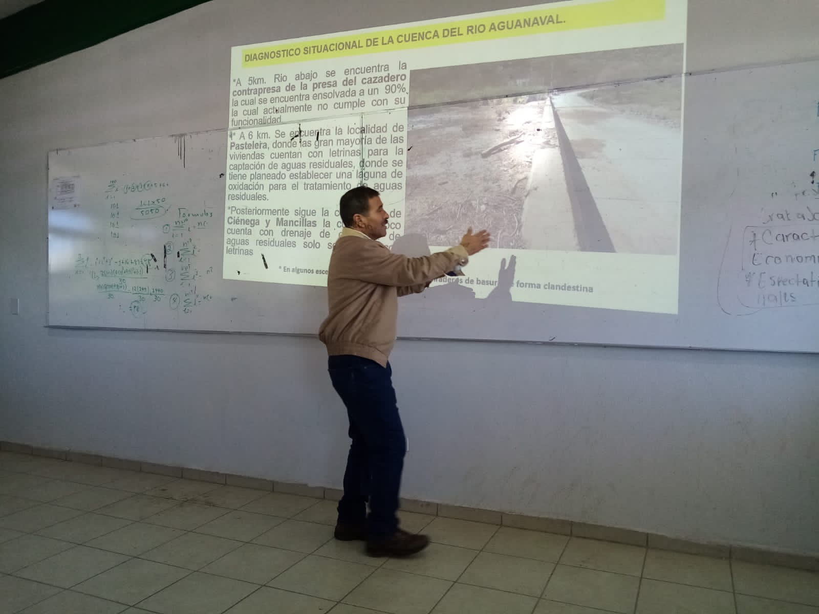 Imparten taller La Cuenca del Río Aguanaval en CBTa 20 - NTR Zacatecas