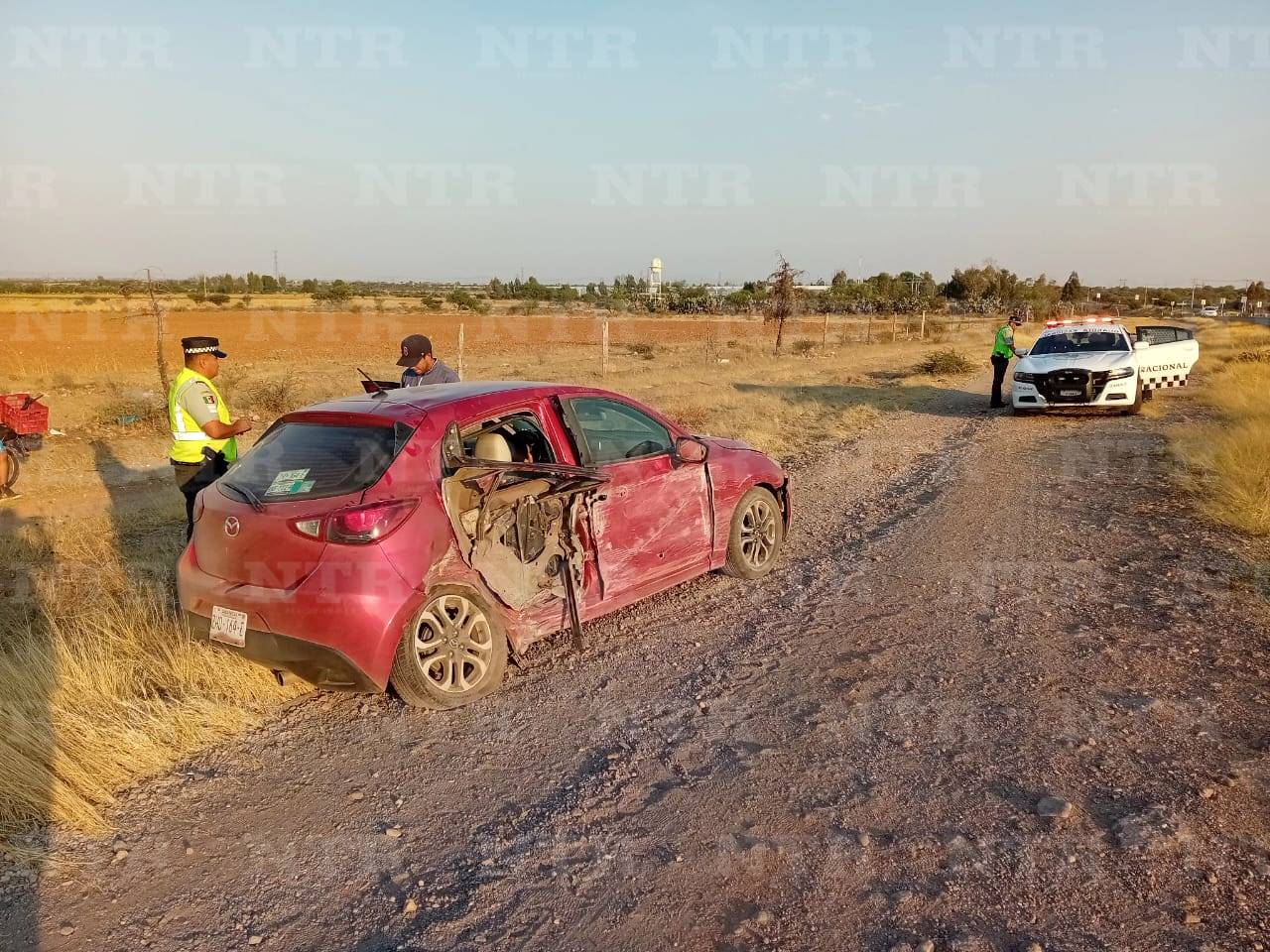 Volcadura termina con una mujer lesionada en Fresnillo - NTR Zacatecas