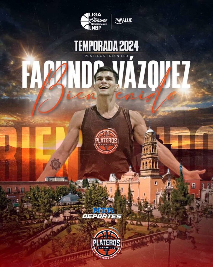 Facundo Vázquez jugará para Plateros - NTR Zacatecas