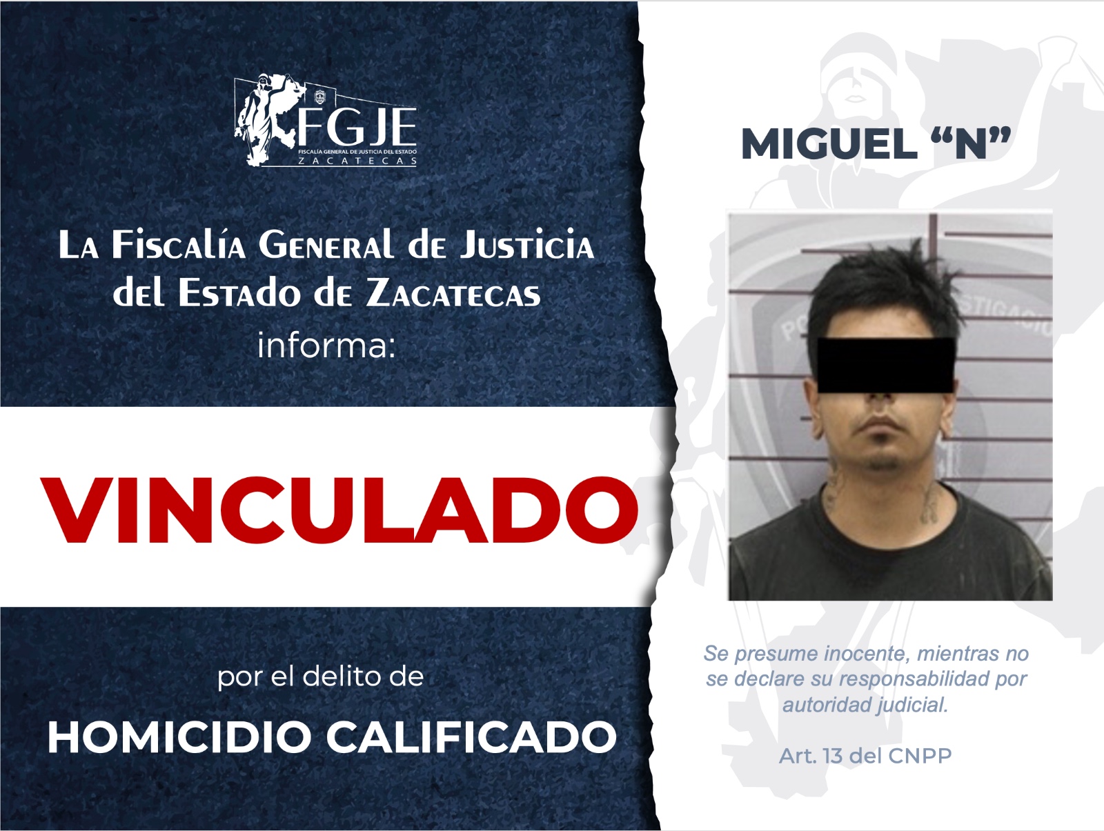 Vinculan a proceso a hombre por probable homicidio - NTR Zacatecas