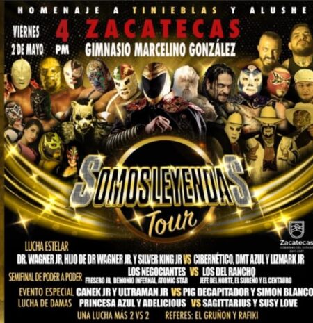 Somos Leyendas Tour Llega a Zacatecas con Homenaje a Estrellas de la Lucha Libre - NTR Zacatecas
