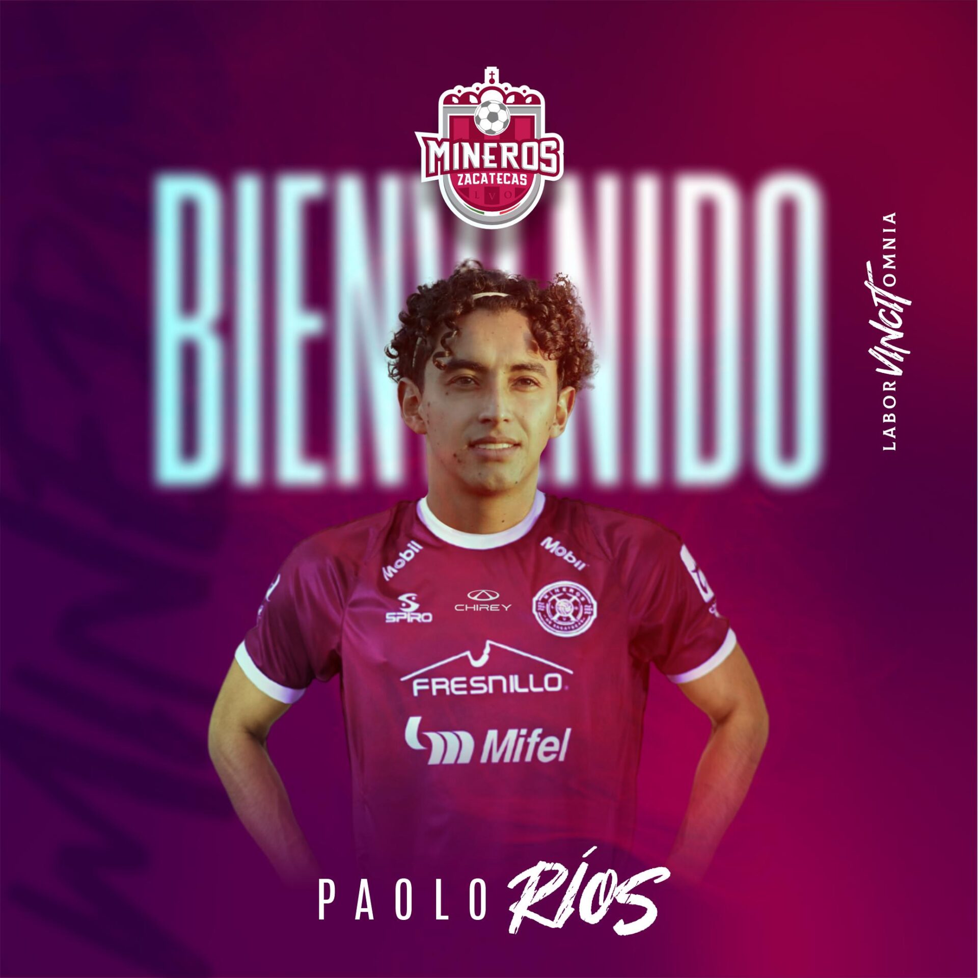 Paolo Ríos, primer refuerzo Mineros para el AP2025 - NTR Zacatecas