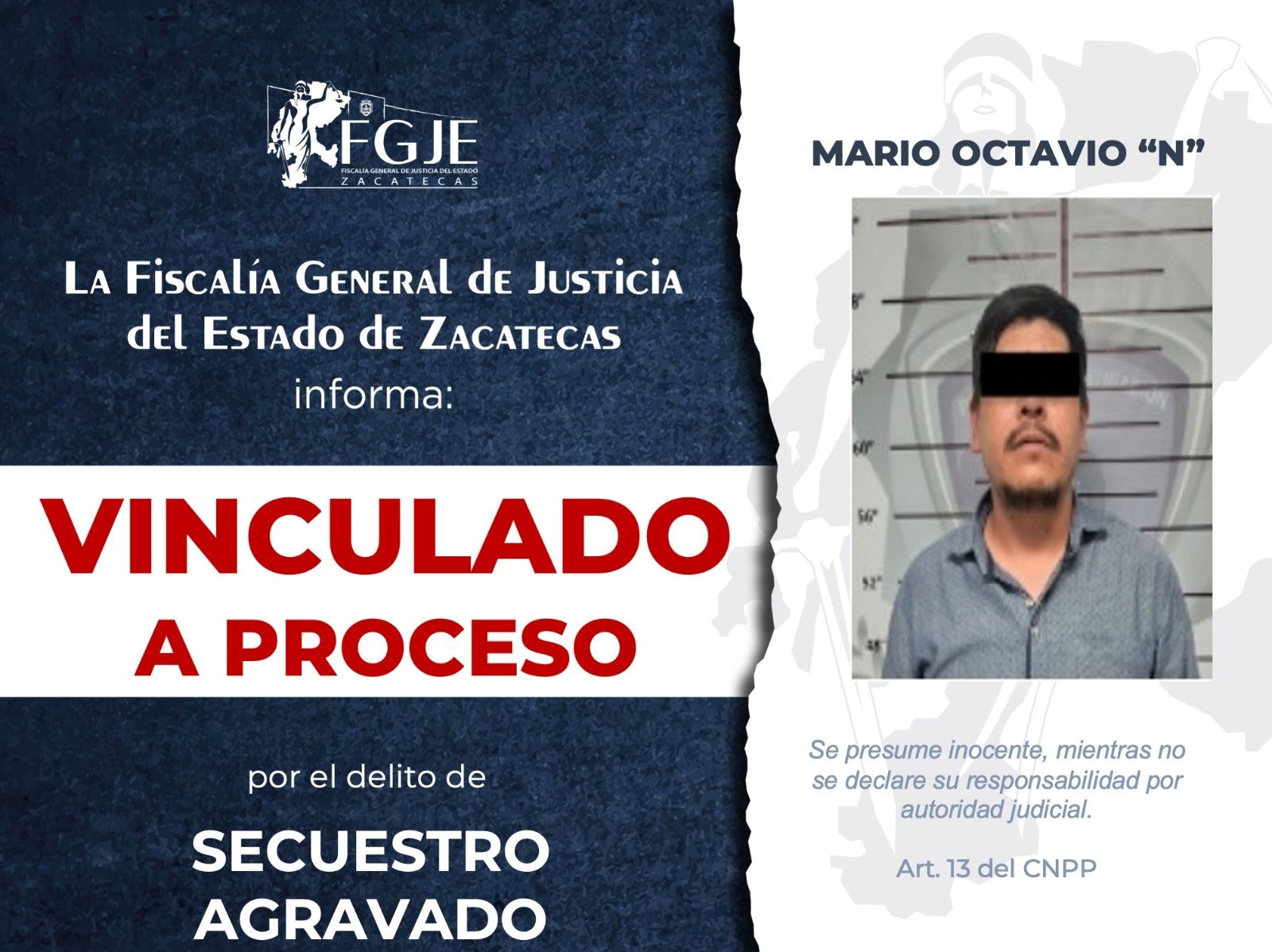 Vinculan a proceso a Mario Octavio "N" por secuestro agravado - NTR ...