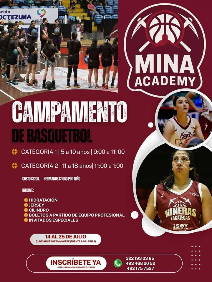 Anuncian nuevas fechas para la Mina Academy - NTR Zacatecas