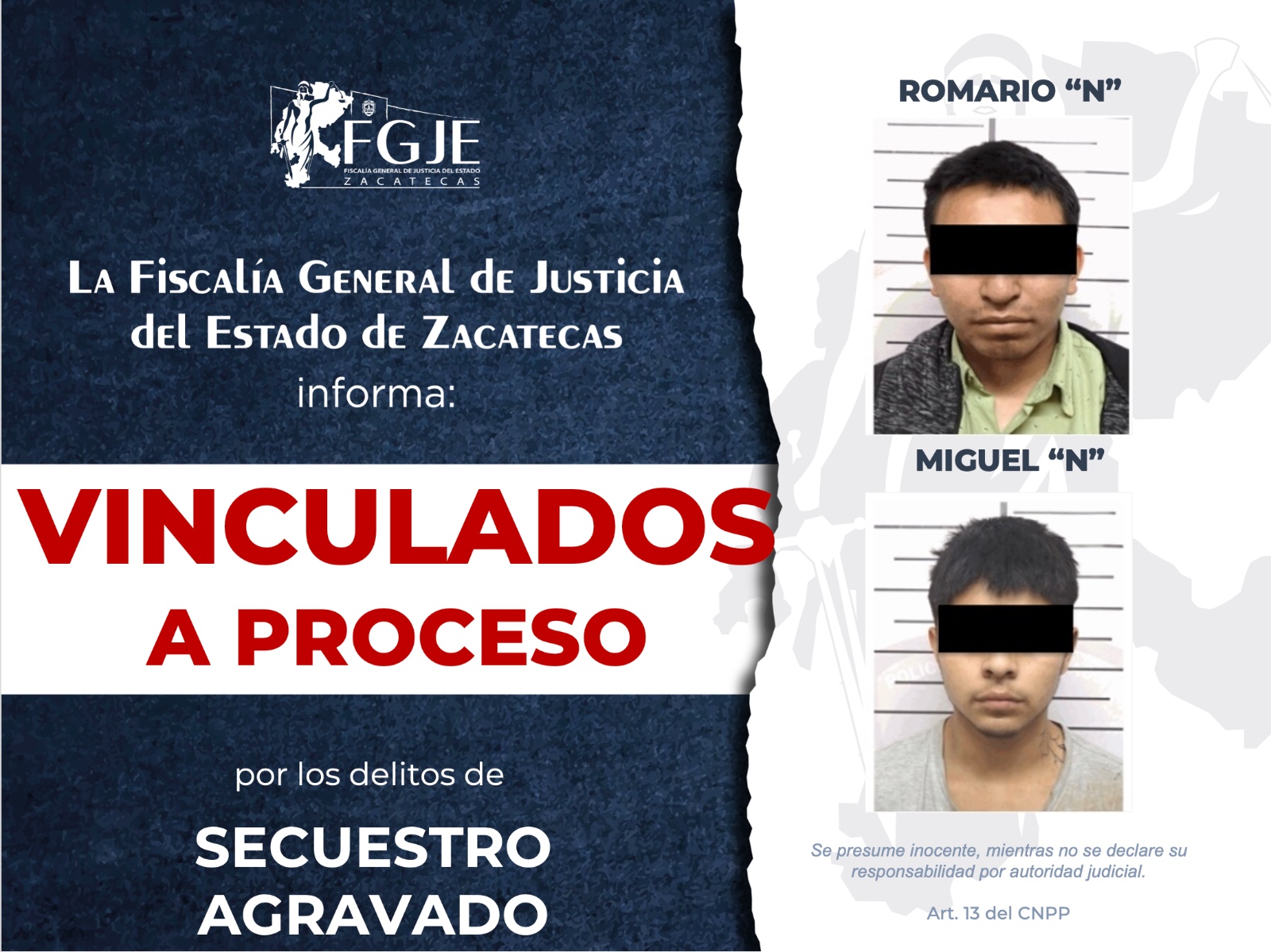 Vinculan A Proceso A Cuatro Por Secuestro Agravado Ntr Zacatecas