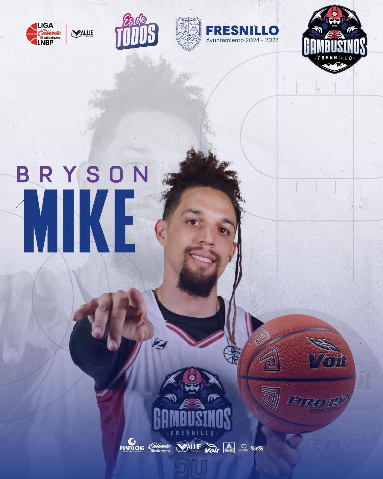 Mike Bryson regresa a Fresnillo - NTR Zacatecas