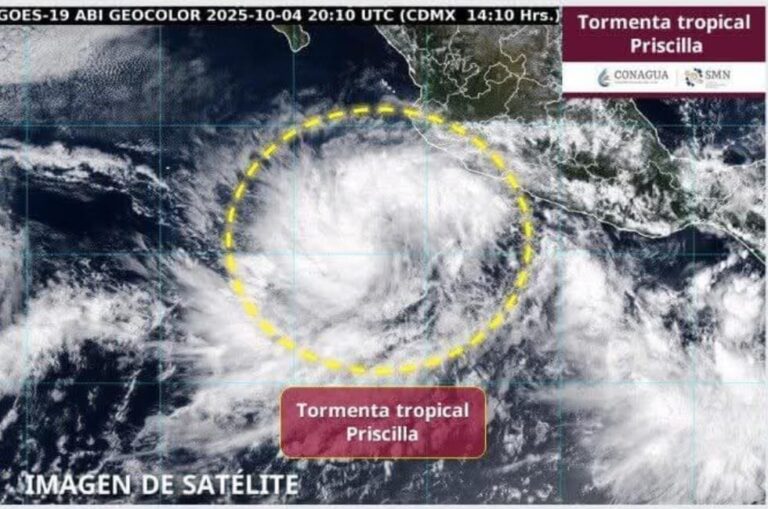Se forma tormenta 'Priscilla' en el Pacífico - NTR Zacatecas
