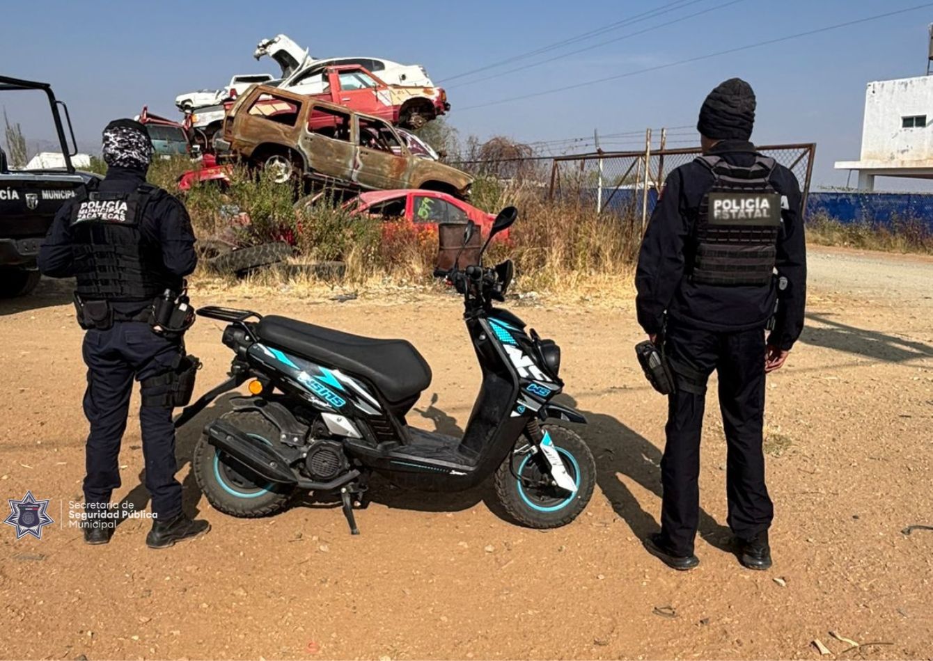 Recuperan motocicleta en la colonia CTM - NTR Zacatecas