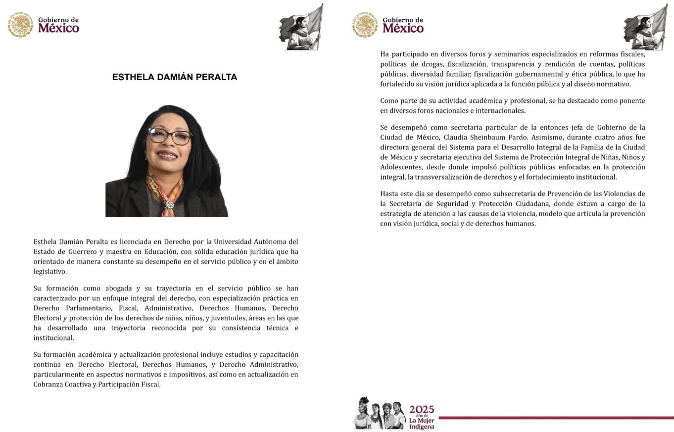 Designa CSP a Esthela Damián como Consejera Jurídica - NTR Zacatecas