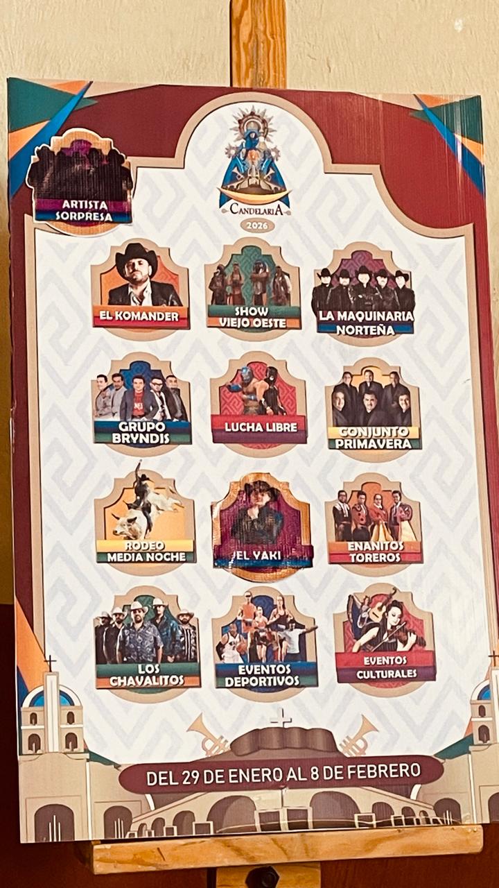 Presentan cartel oficial de la Feria de la Candelaria 2026 - NTR Zacatecas