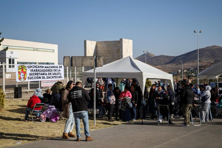 Protesta por pago personal de salud - NTR Zacatecas